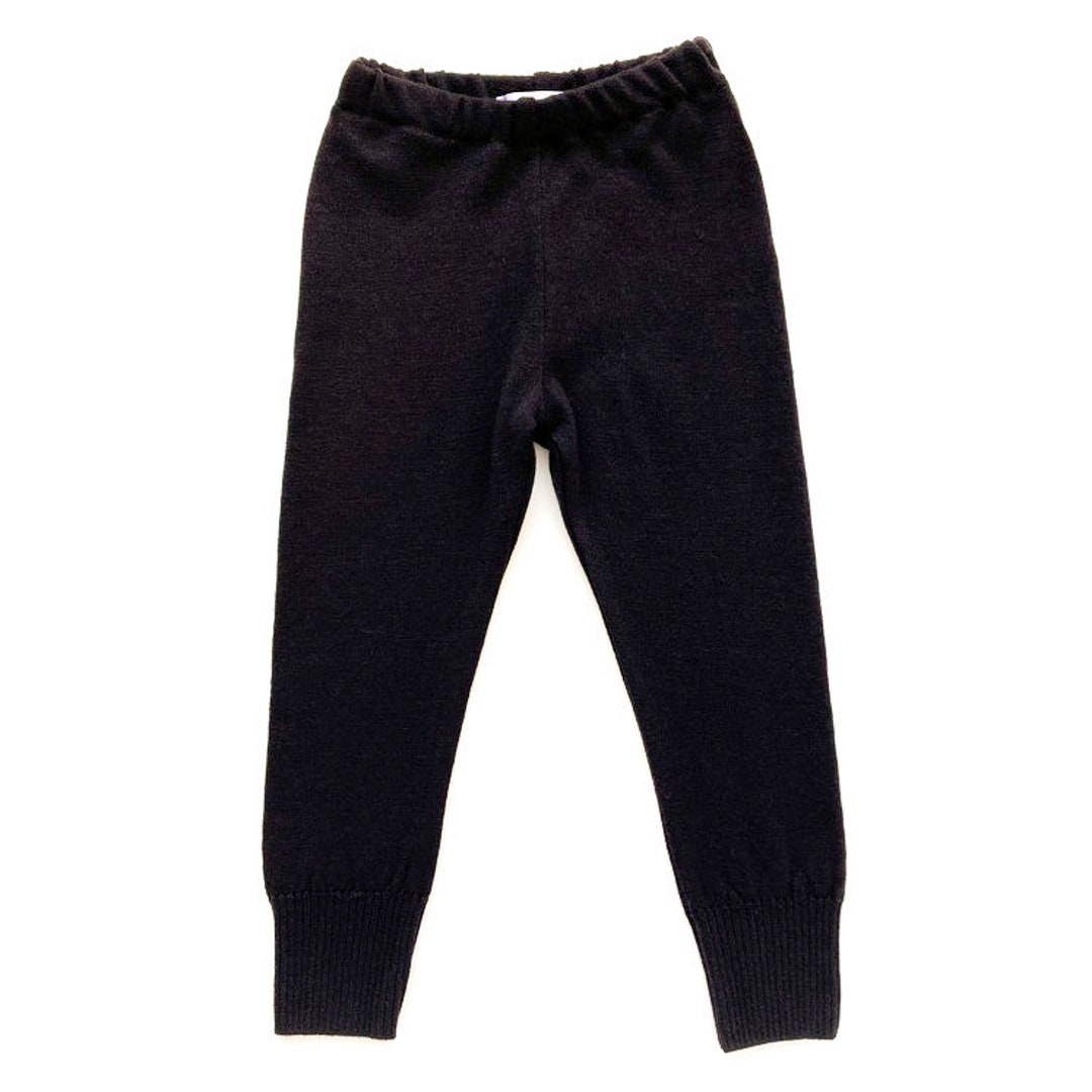 Leggings 100% Merino Wool Size 98 Dark Brown Upcycled Wool Trousers for ...