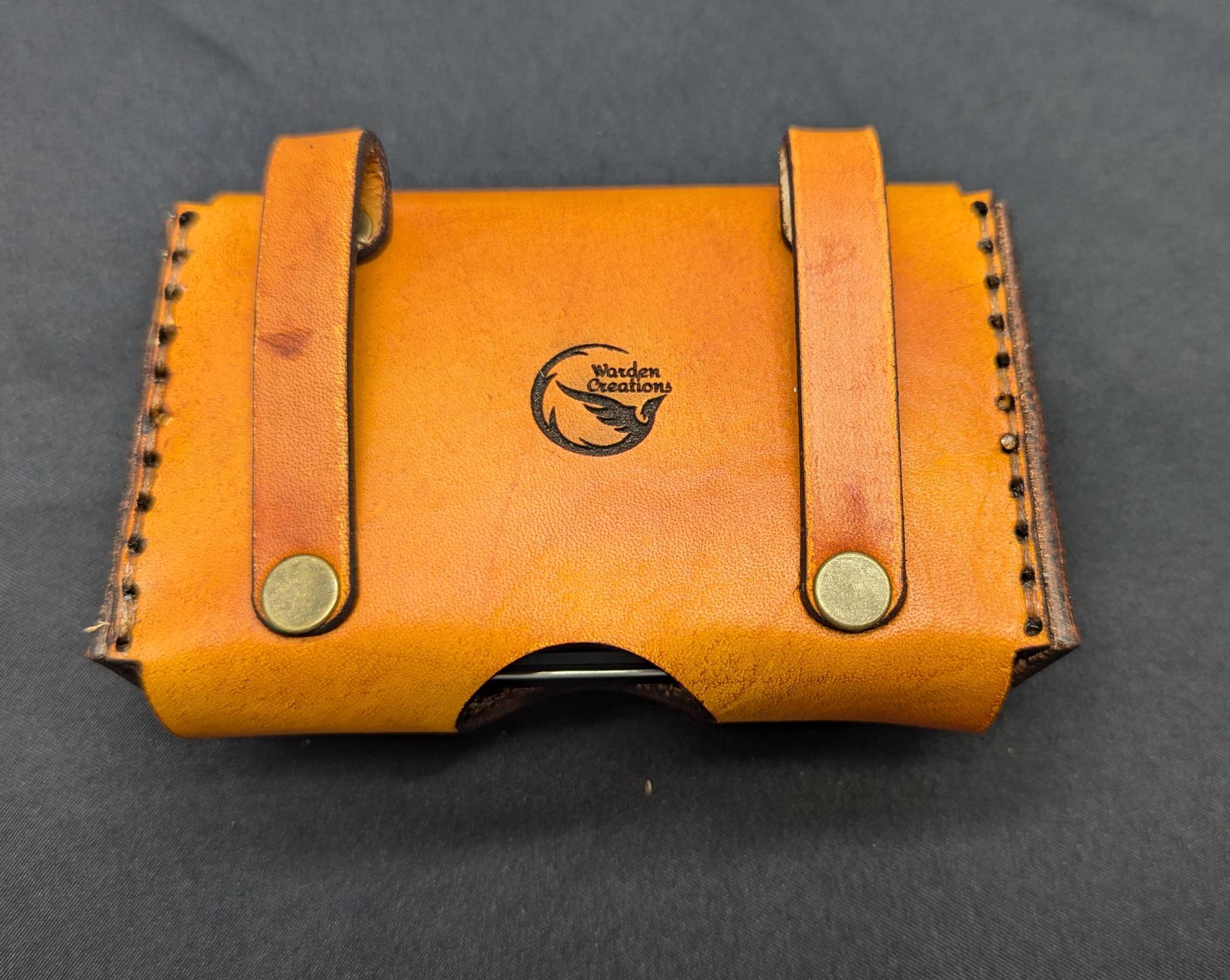 Light Brown Leather Belt Pouch Sized to Fit Altoid Tin for a Mini ...