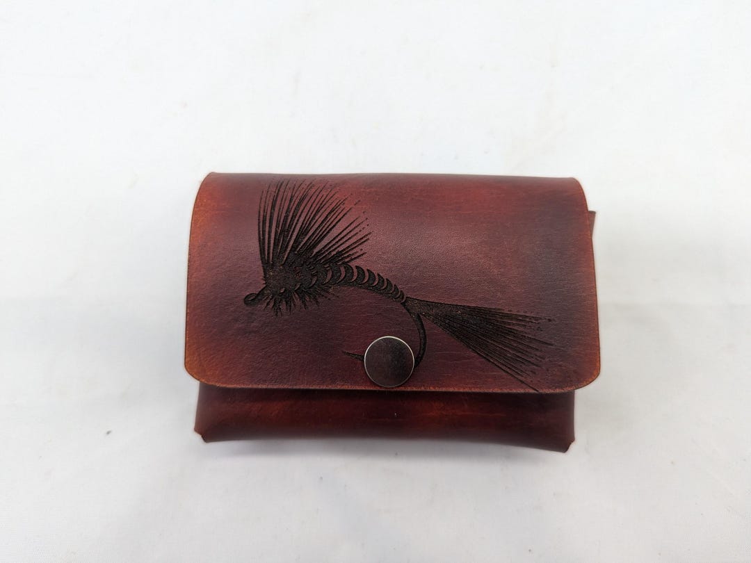 Dark Brown Leather Belt Pouch Sized to Fit Altoid Tin With a Laser Etch ...