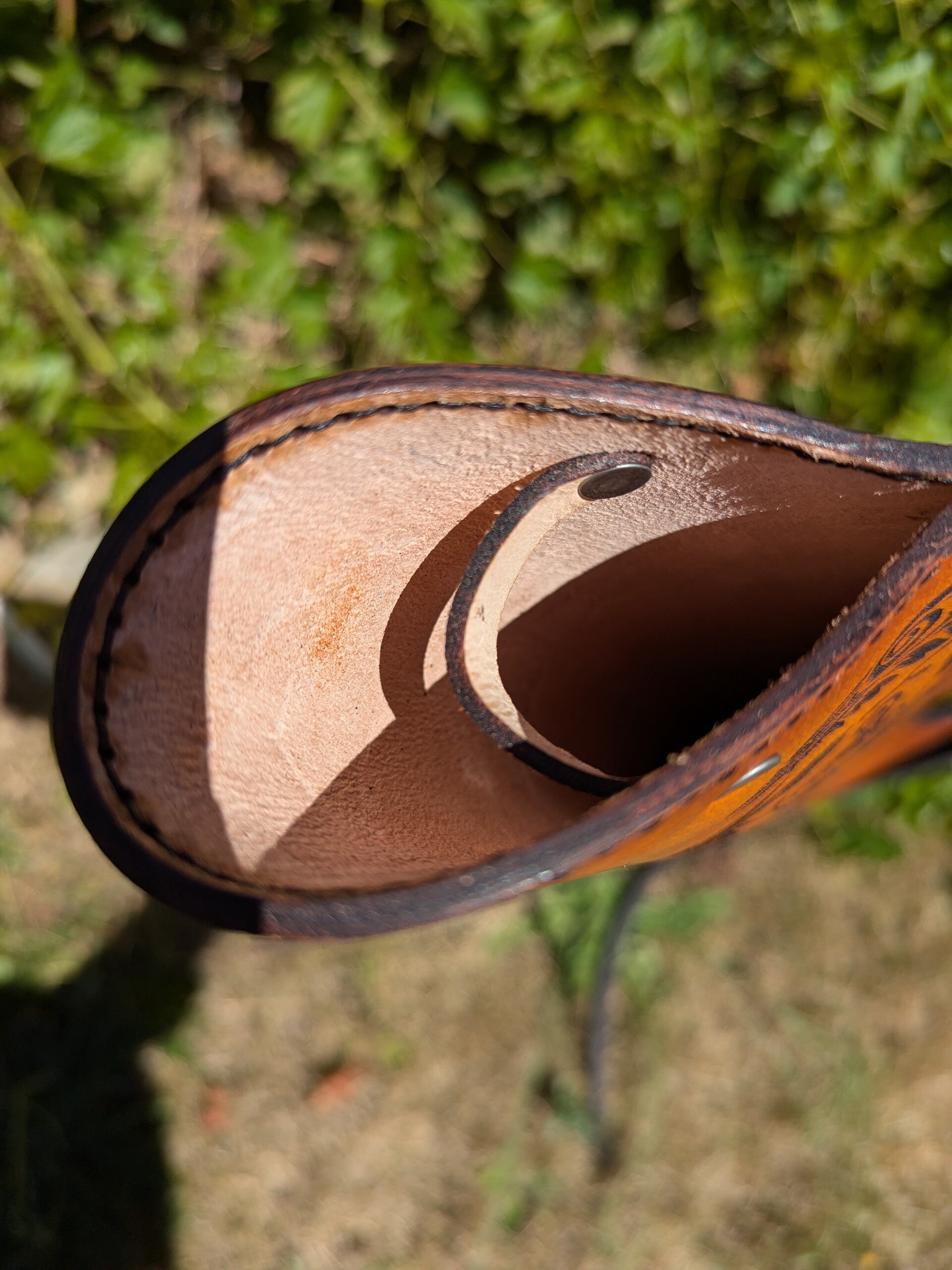 Hand Crafted Leather Hip Quiver With Viking Raven Etching - Etsy