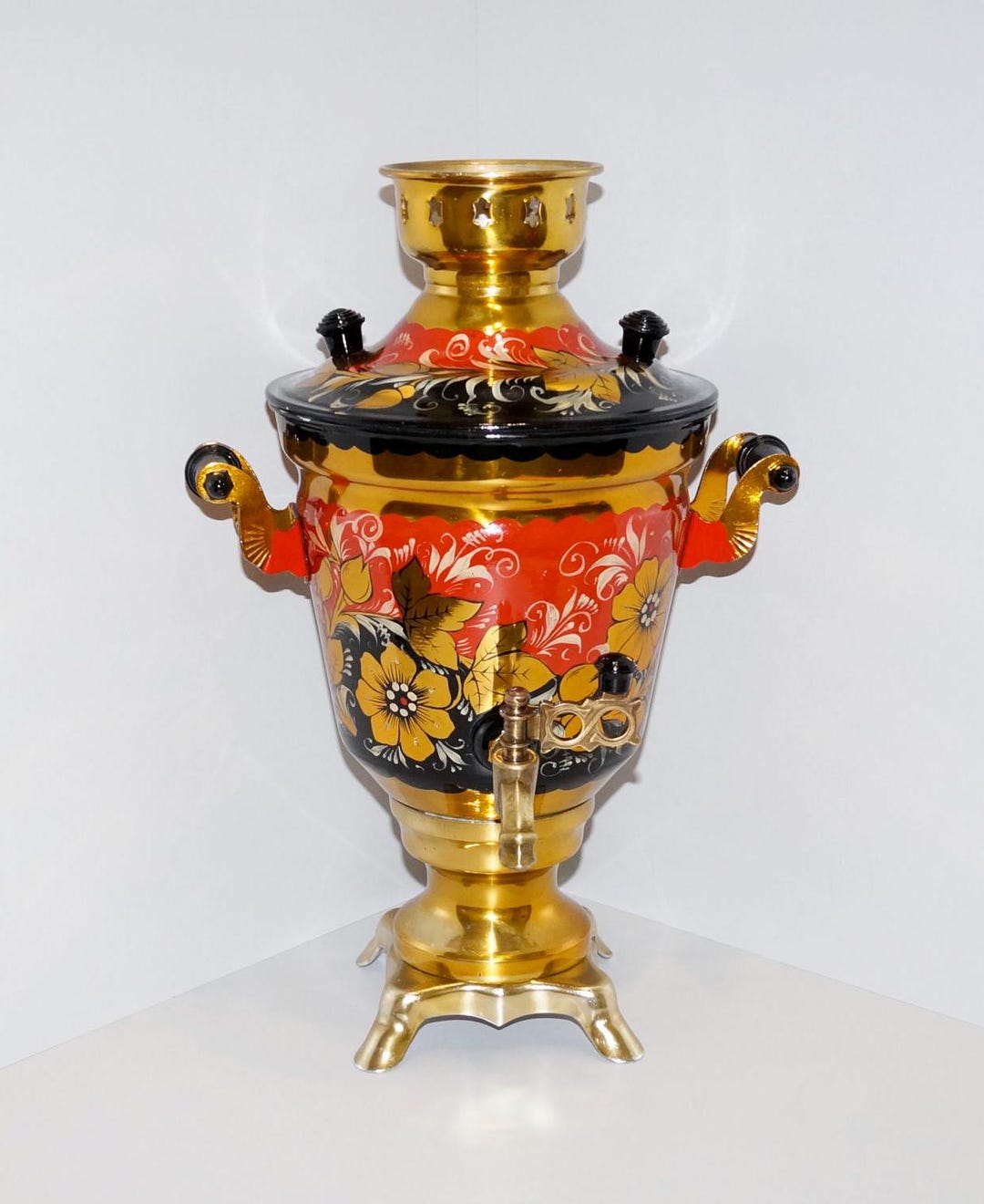 Soviet Vintage Samovar Gift Original Retro Soviet Teapot Painted ...