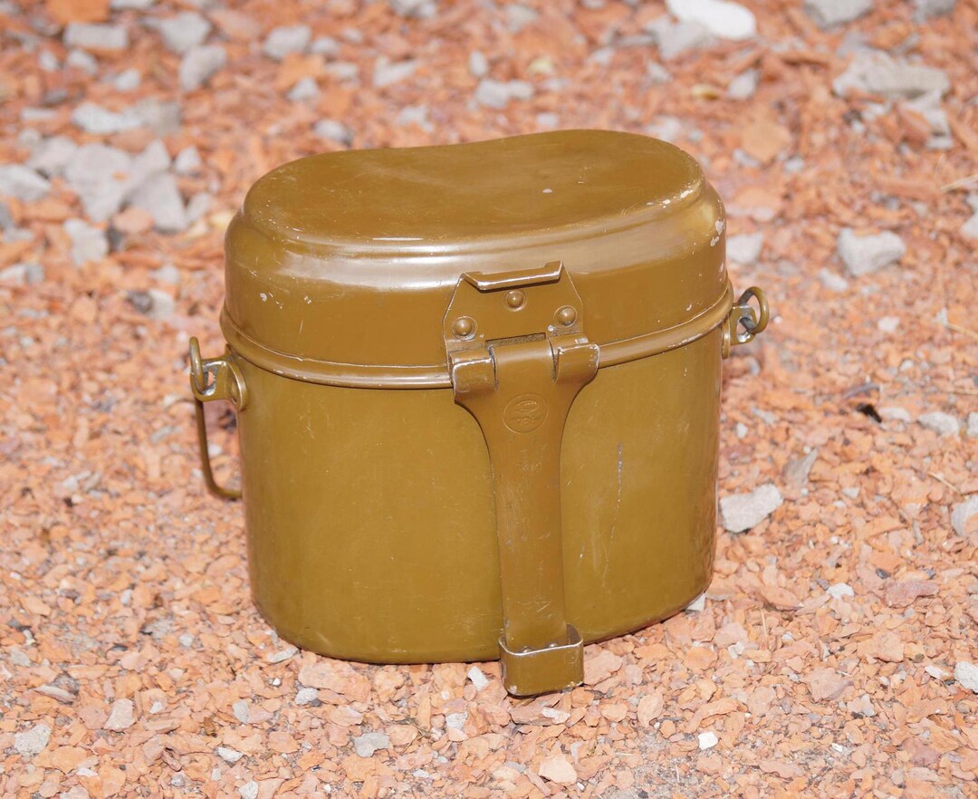 Vintage Soviet Army Metal Food Bowl - Military Camping Gear - Etsy