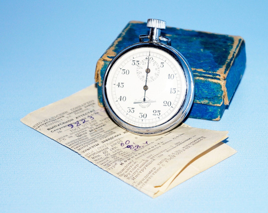 Stopwatch USSR Old Stopwatch Retro Stopwatch Working Stopwatch Antique ...