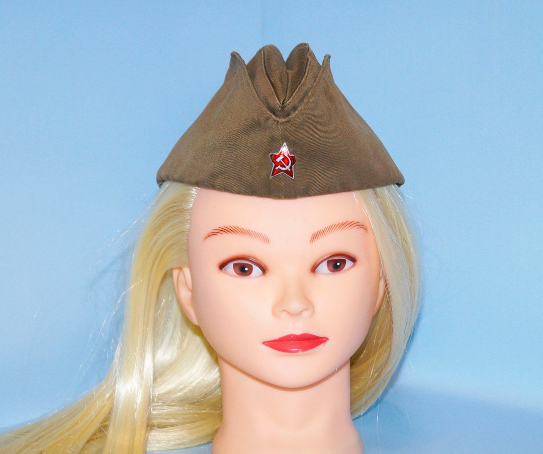 Vintage USSR Military Pilotka Hat: Red Star Army Cap, 1981 - Etsy