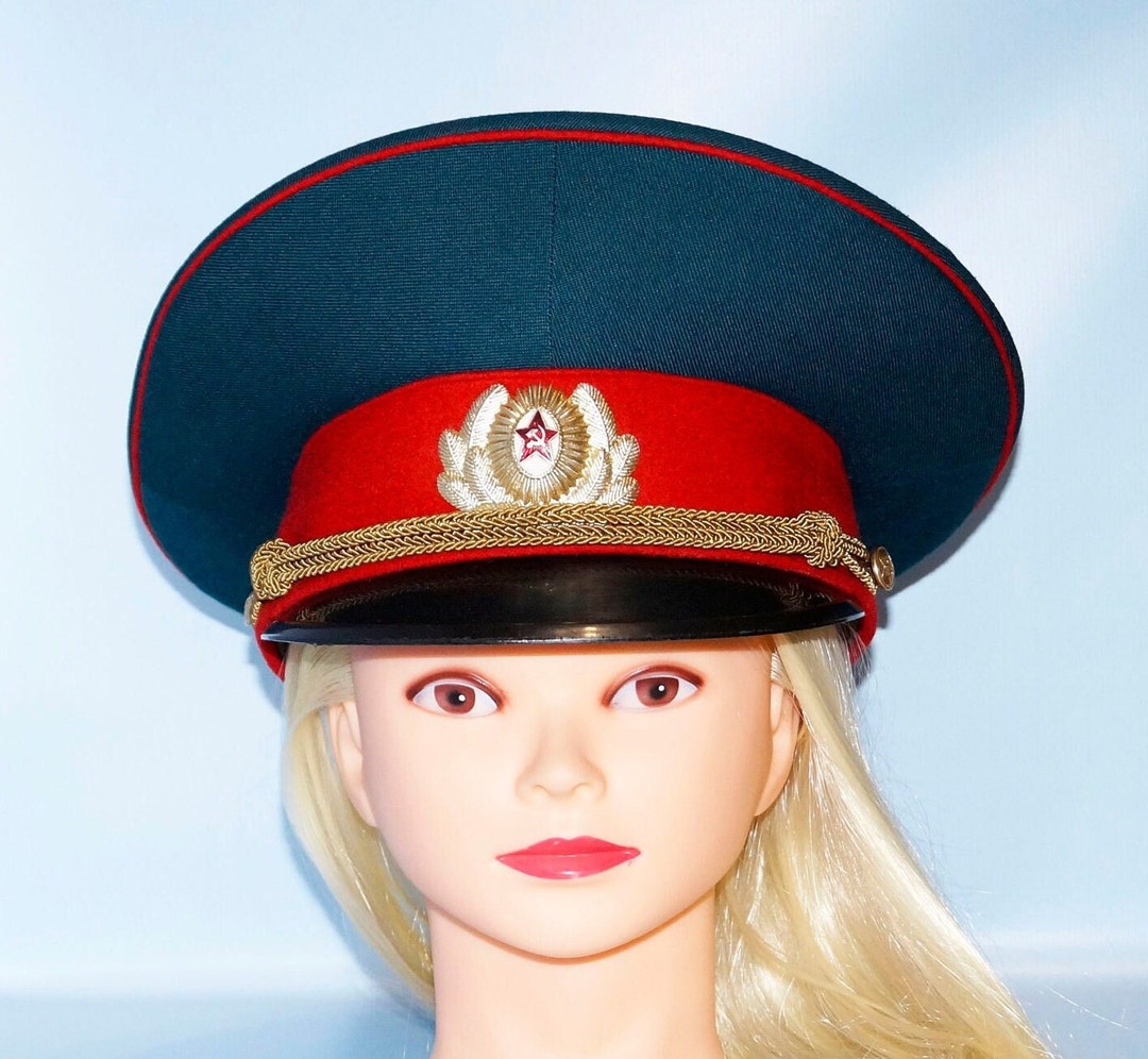 Soviet Vintage Hat Military Cap USSR USSR Army Hat Vintage Soviet Cap ...