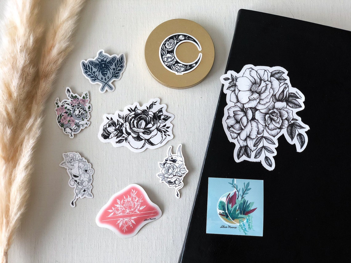 Floral Sticker Pack Custom Sticker Pack | Etsy