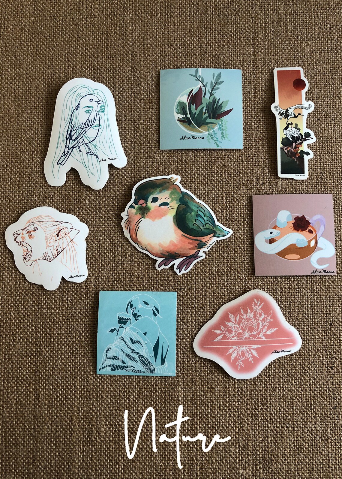 Nature Sticker Pack Custom Sticker Pack | Etsy