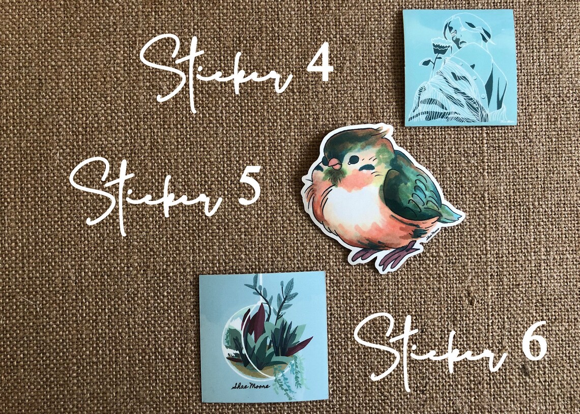 Nature Sticker Pack Custom Sticker Pack | Etsy