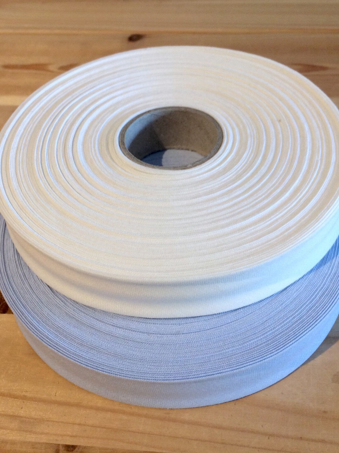 5 M (1,30eur/meter) Slanted Tape Uni - White or Light Blue ...