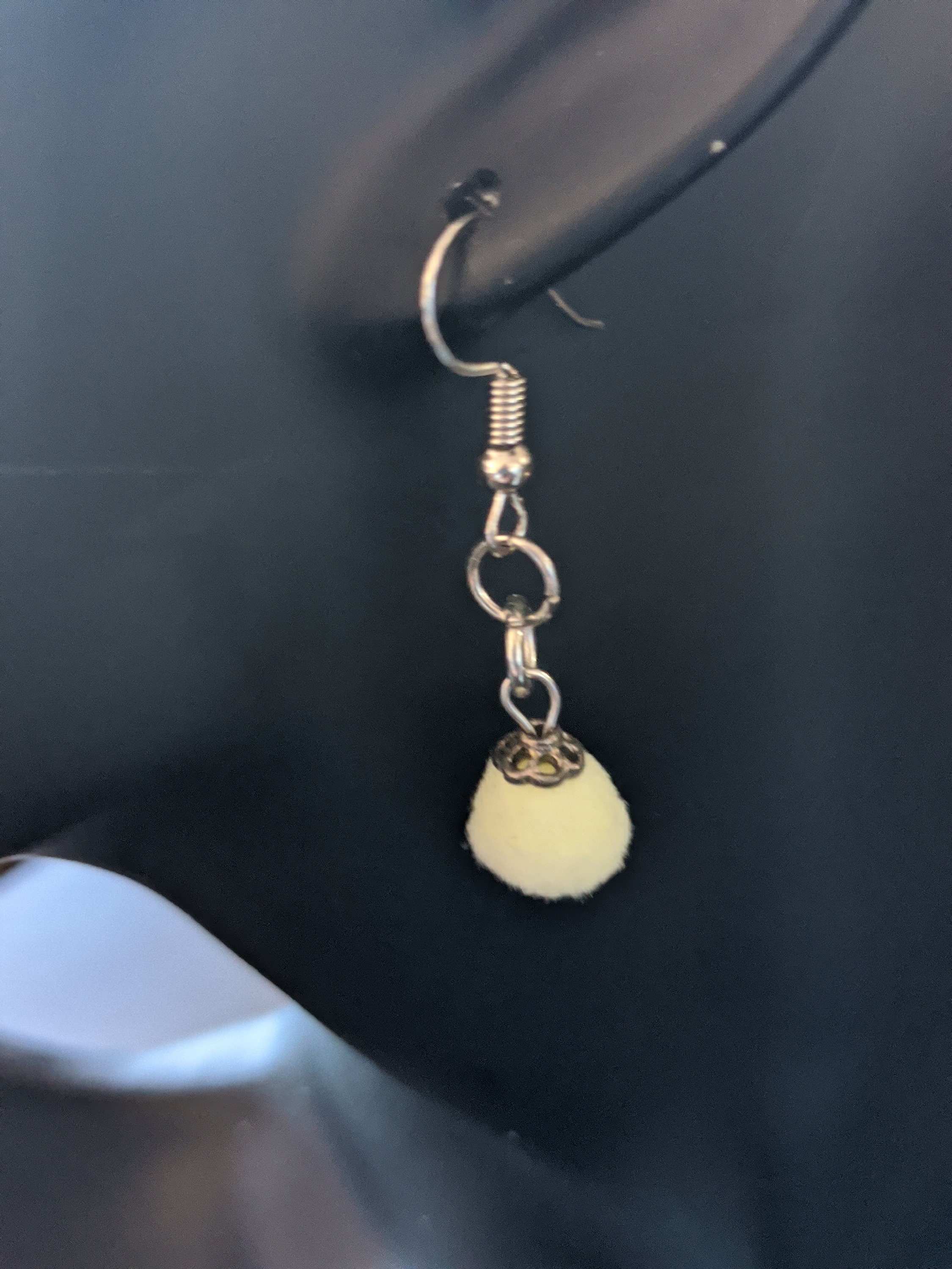 Fuzz Ball Earrings Dangle Earrings Drop Earrings Fuzzy - Etsy Canada