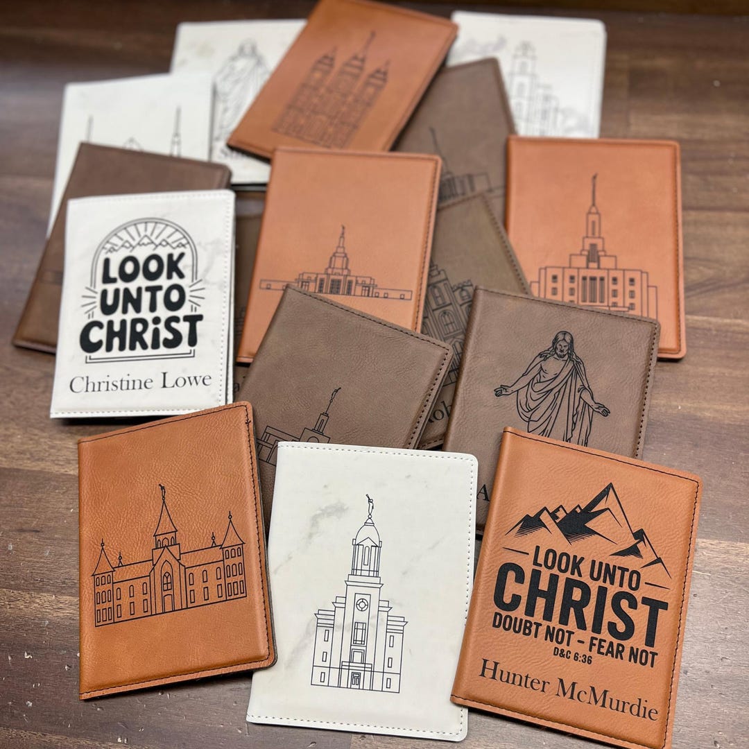 Personalized Leather Temple Recommend Holder With Name, LDS Temple ...