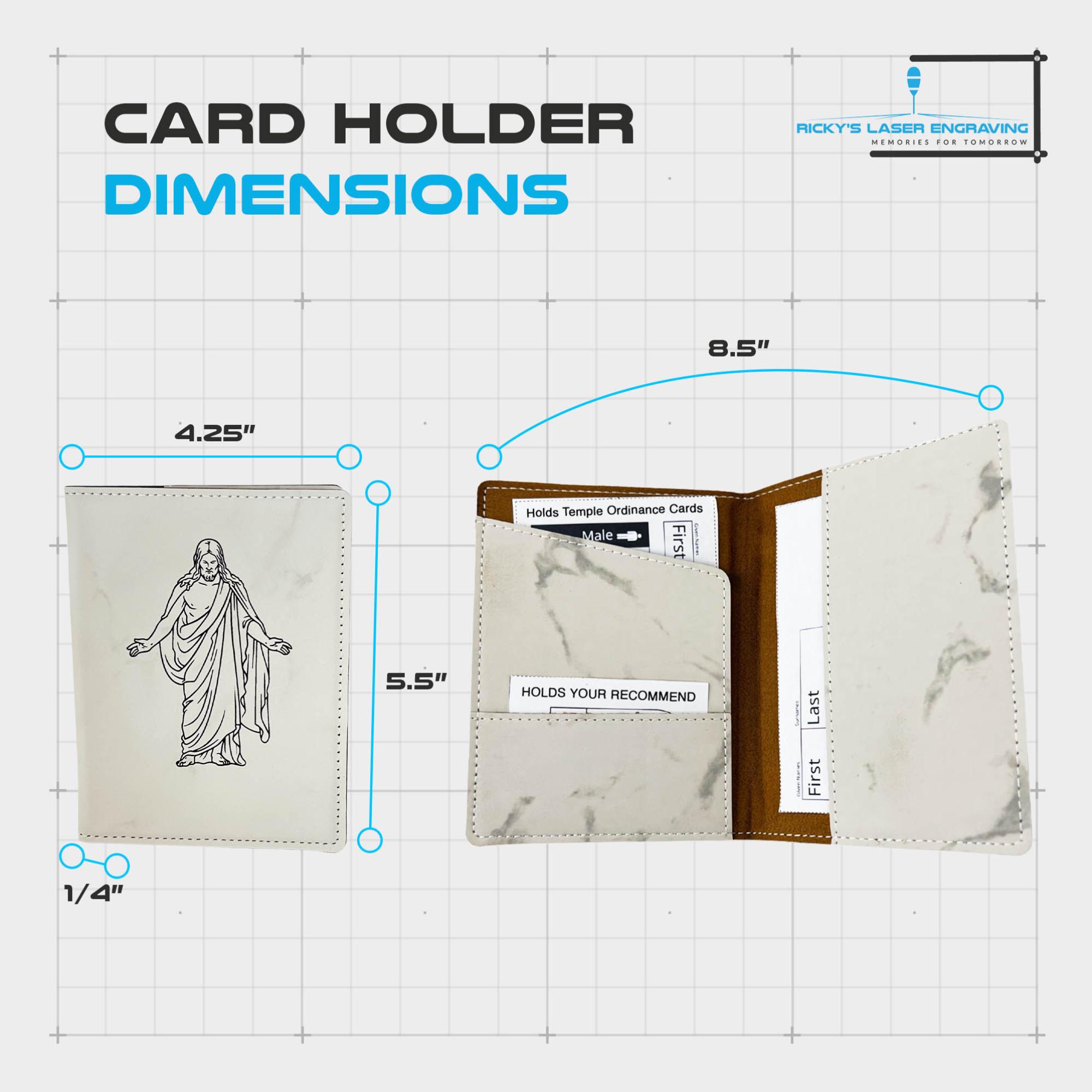 Personalized Leather Temple Recommend Holder With Name, LDS Temple ...