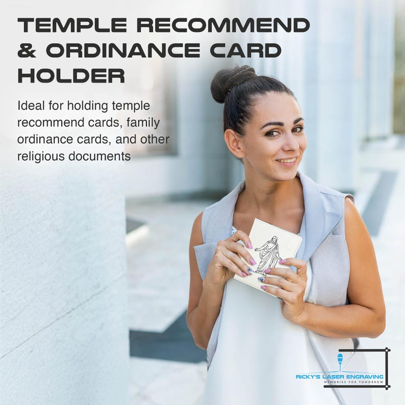 Personalized Leather Temple Recommend Holder With Name, LDS Temple ...