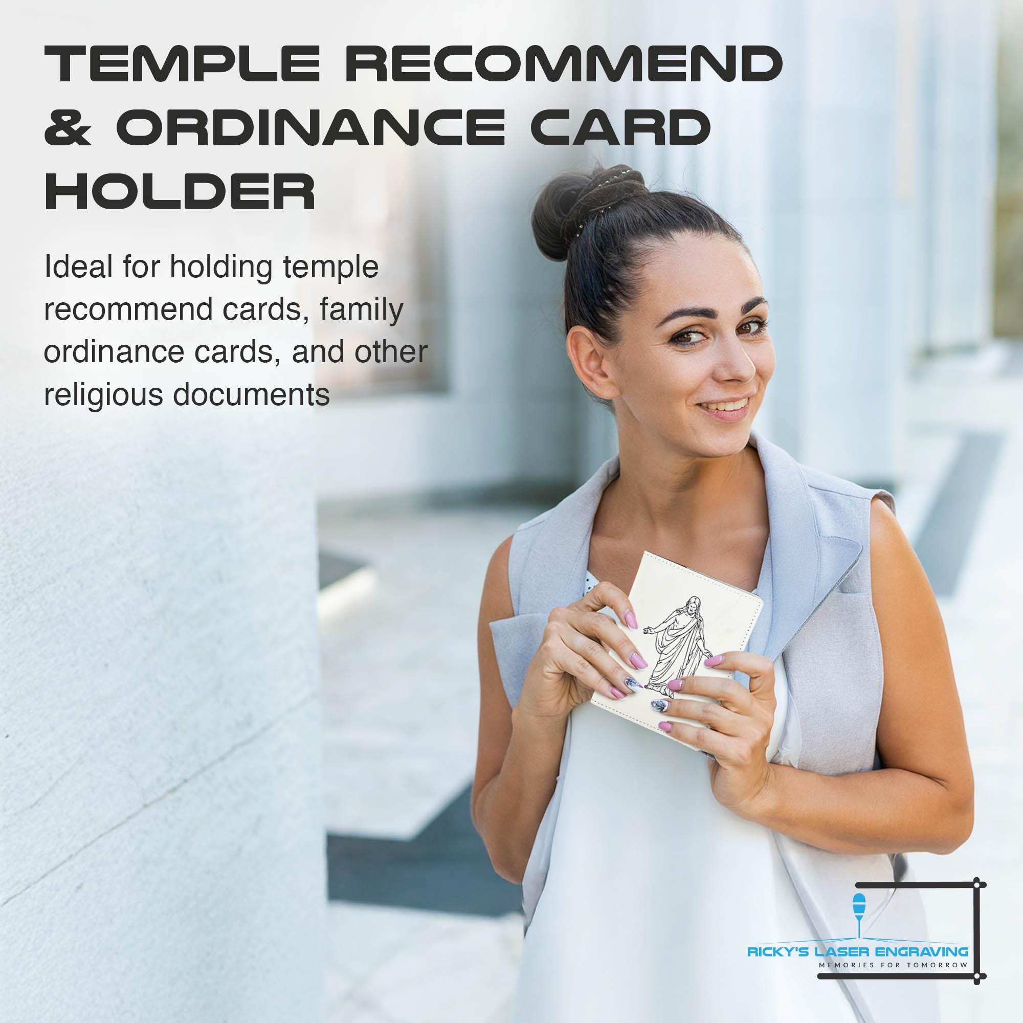 Personalized Leather Temple Recommend Holder With Name, LDS Temple ...