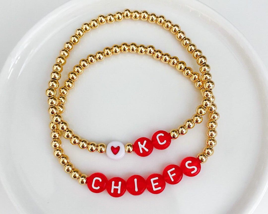 Kansas City Chiefs Bracelet: Seed Bead Game Day Jewelry - Etsy