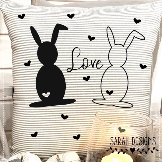 Plotterdatei Hasenliebe svgdxf - Etsy