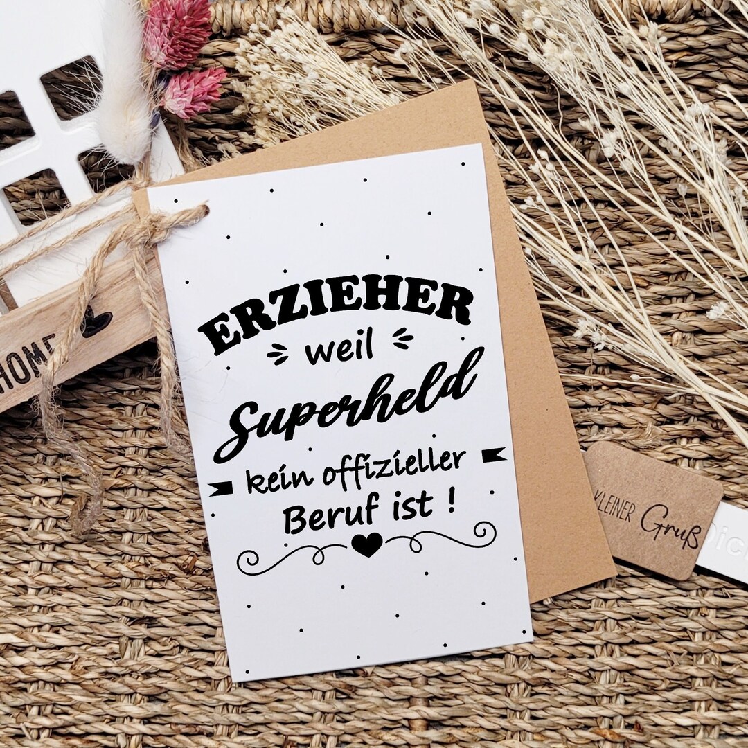 Plotterdatei ERZIEHER Superheld - svg,dxf & fcm - Etsy.de