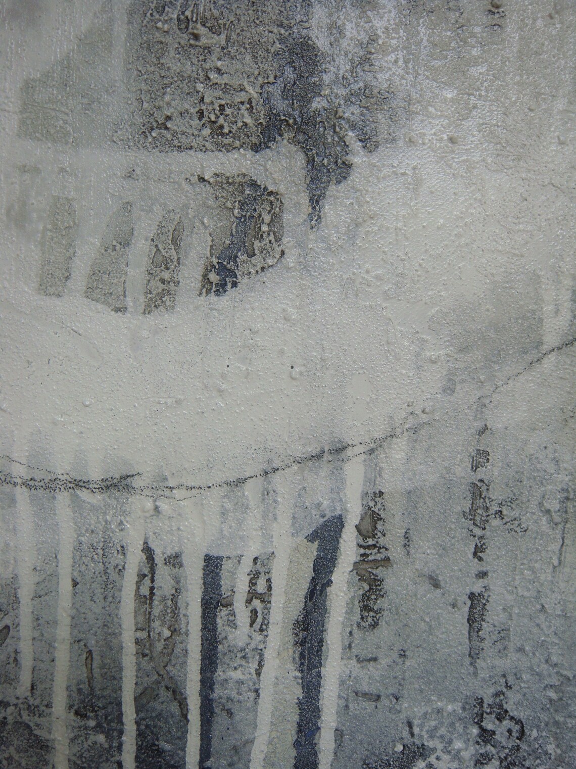 Acrylbild abstrakt Effekt 70x70cm / graues Bild | Etsy