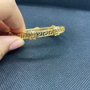 Luxury Gold Grecca Design Medusa Head Bracelet - Etsy
