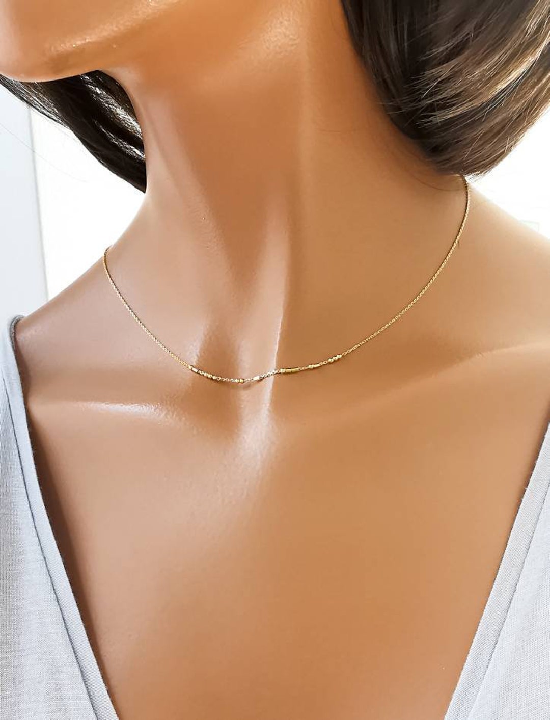 Morse Code Neck Chain custom 925 Sterling Silver With 1.5 Mm Tubes and ...