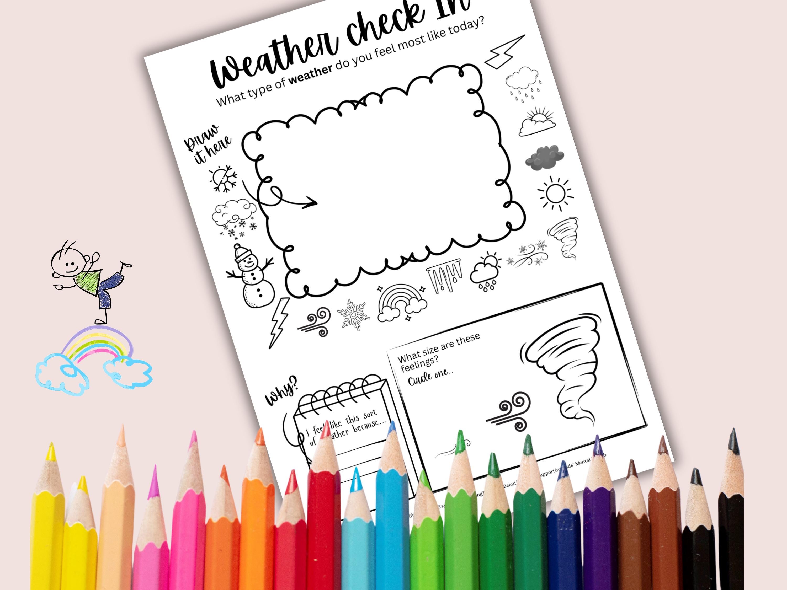 Weather Emotions Check-in Worksheet: Kids' SEL Activity (PDF Download ...