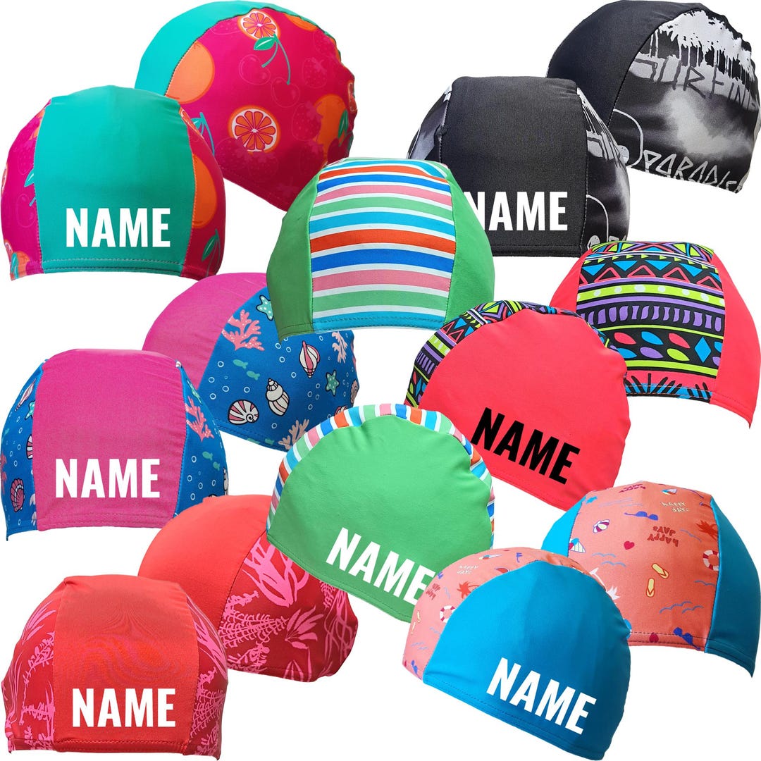 Original Fashy Kinderbadekappe Multicolor mit Motiv + Name bedruckt ...