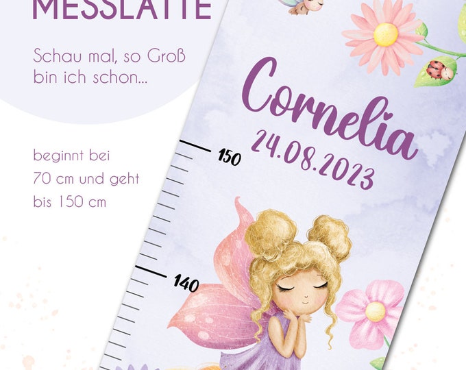 Personalized Measuring Stick for Children - Nature Fairies - Etsy