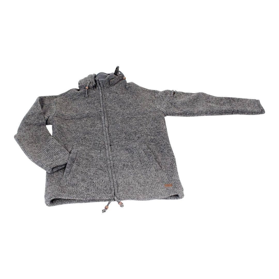 Medium Grey Wool Jackets, 100% Sheep's Wool, Lined, Handmade in Nepal ...