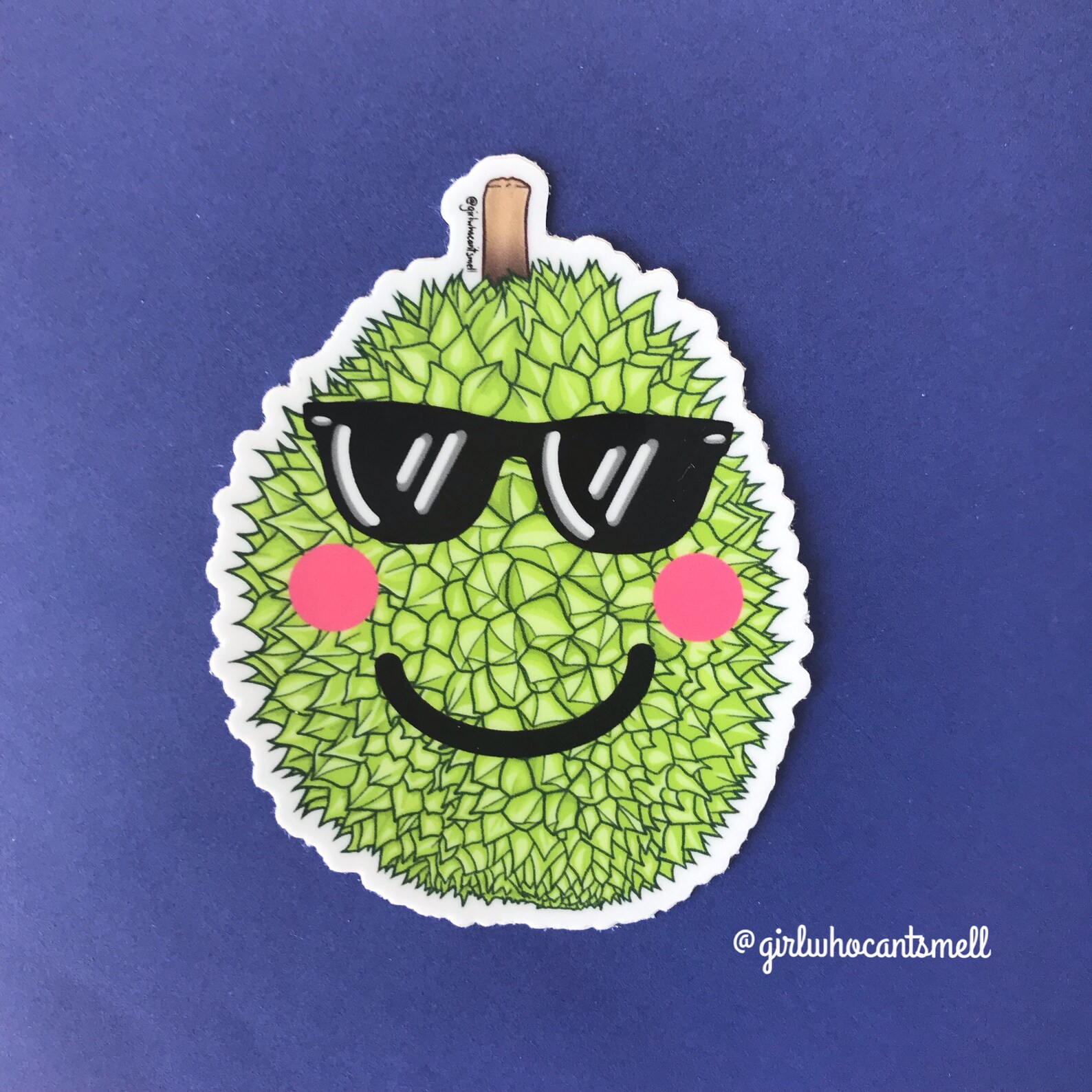 Super Cute Durian Sticker as Seen on My Anosmia Durian Story Video - Etsy