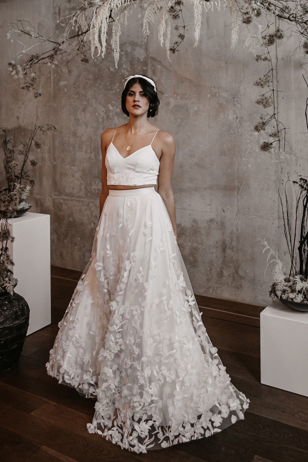 Bridal Skirt Luciana Made of 3D Lace - Etsy