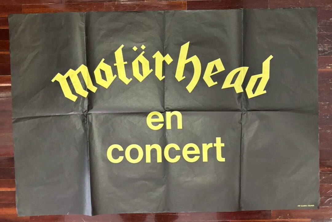 Motorhead RARE Vintage Original 1979 French Concert Poster - Etsy
