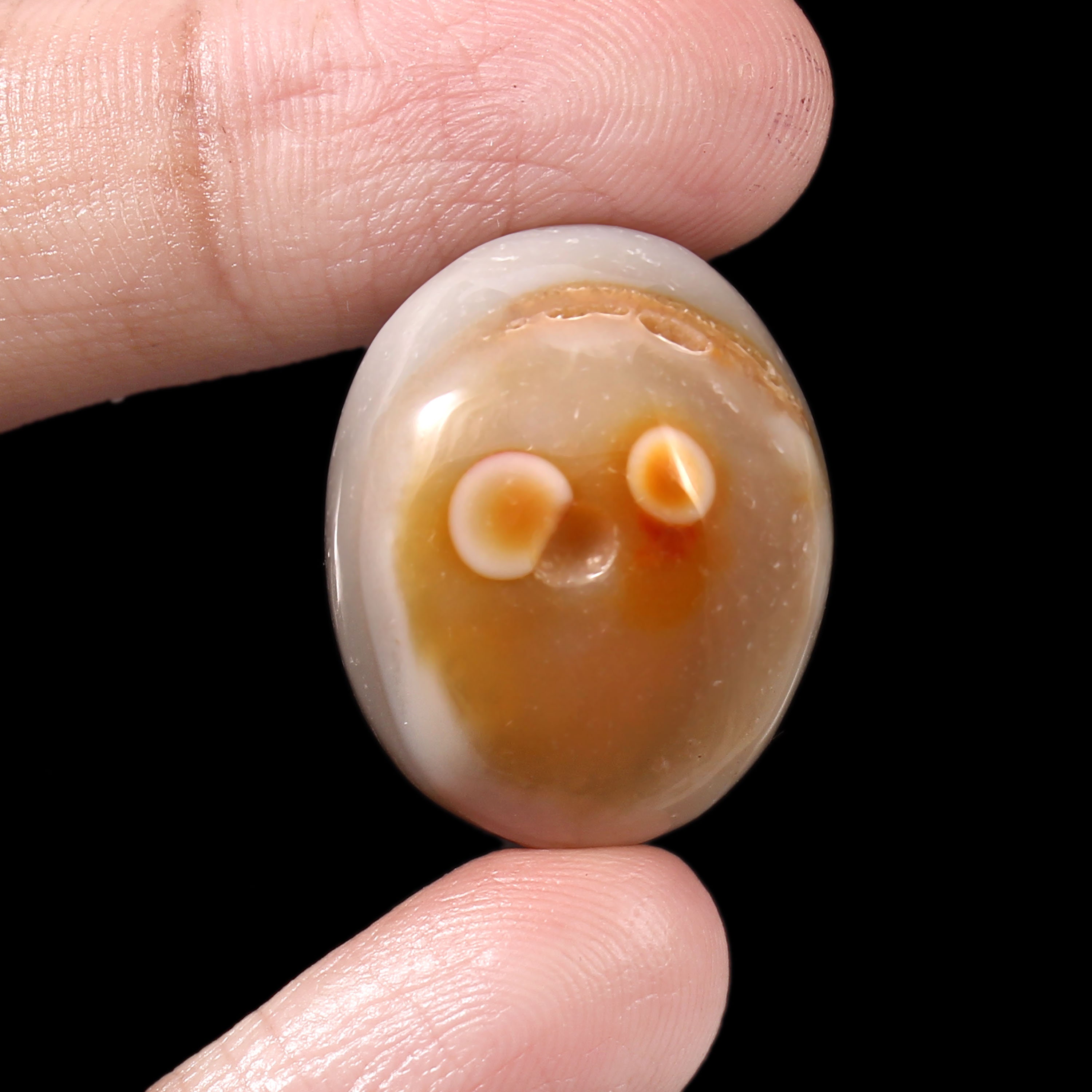 Healing Stone Eye Sardonyx Polished Tumble Stone Shiva Third Eye 100% ...