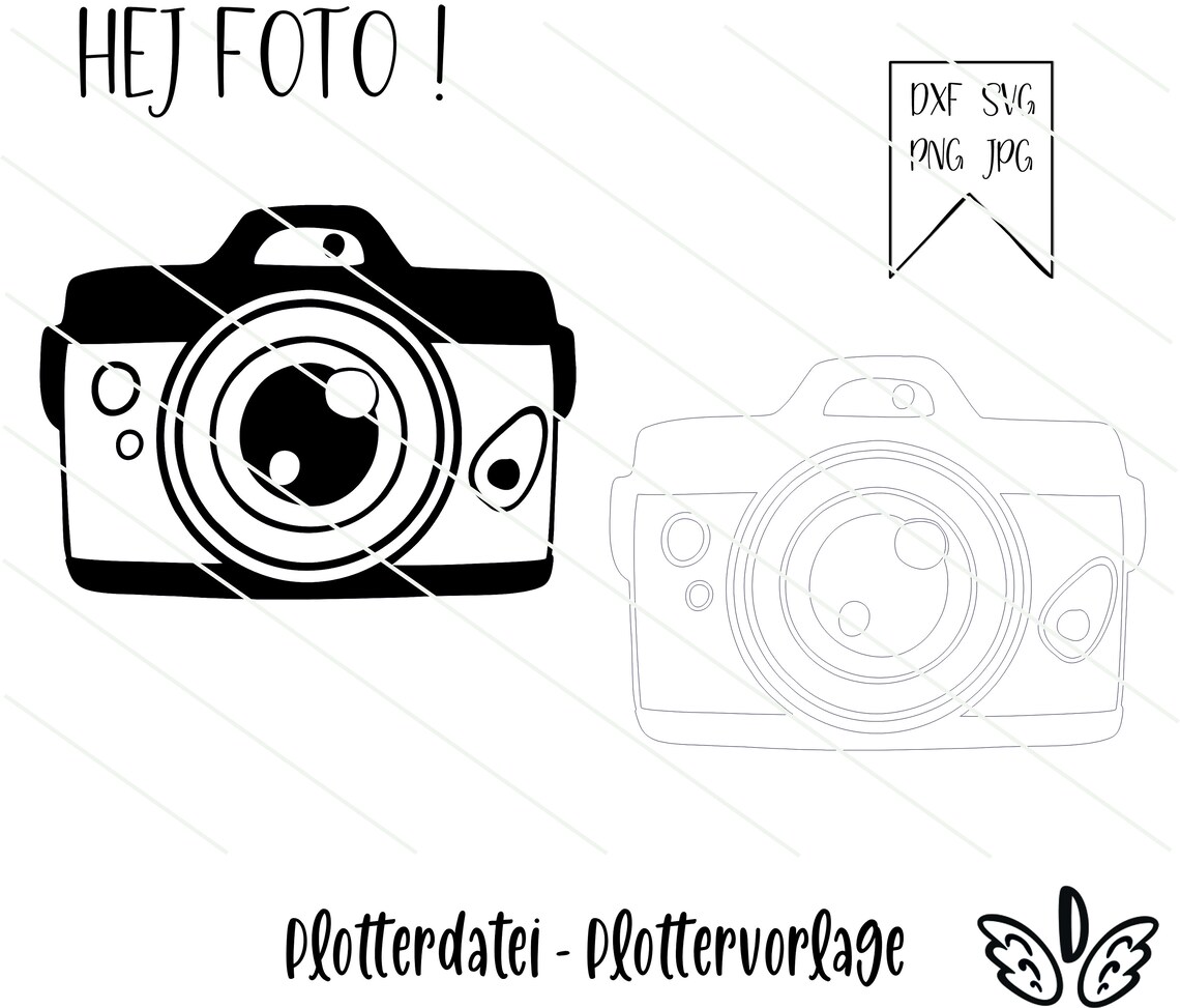 Hej Photo Plotter File Plotter Template With Camera Camera Cutting File ...