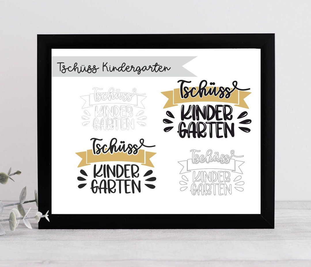 Bye Kindergarten Plotter File SVG PNG DXF | Happy Birthday | Confetti ...