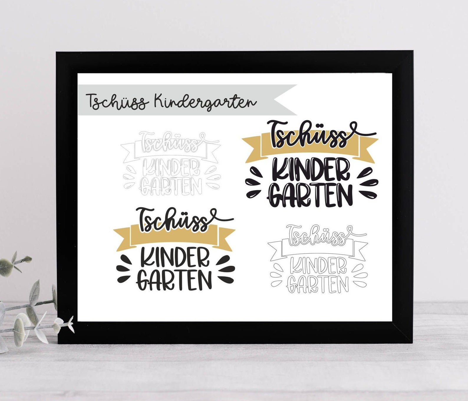 Bye Kindergarten Plotter File SVG PNG DXF | Happy Birthday | Confetti ...