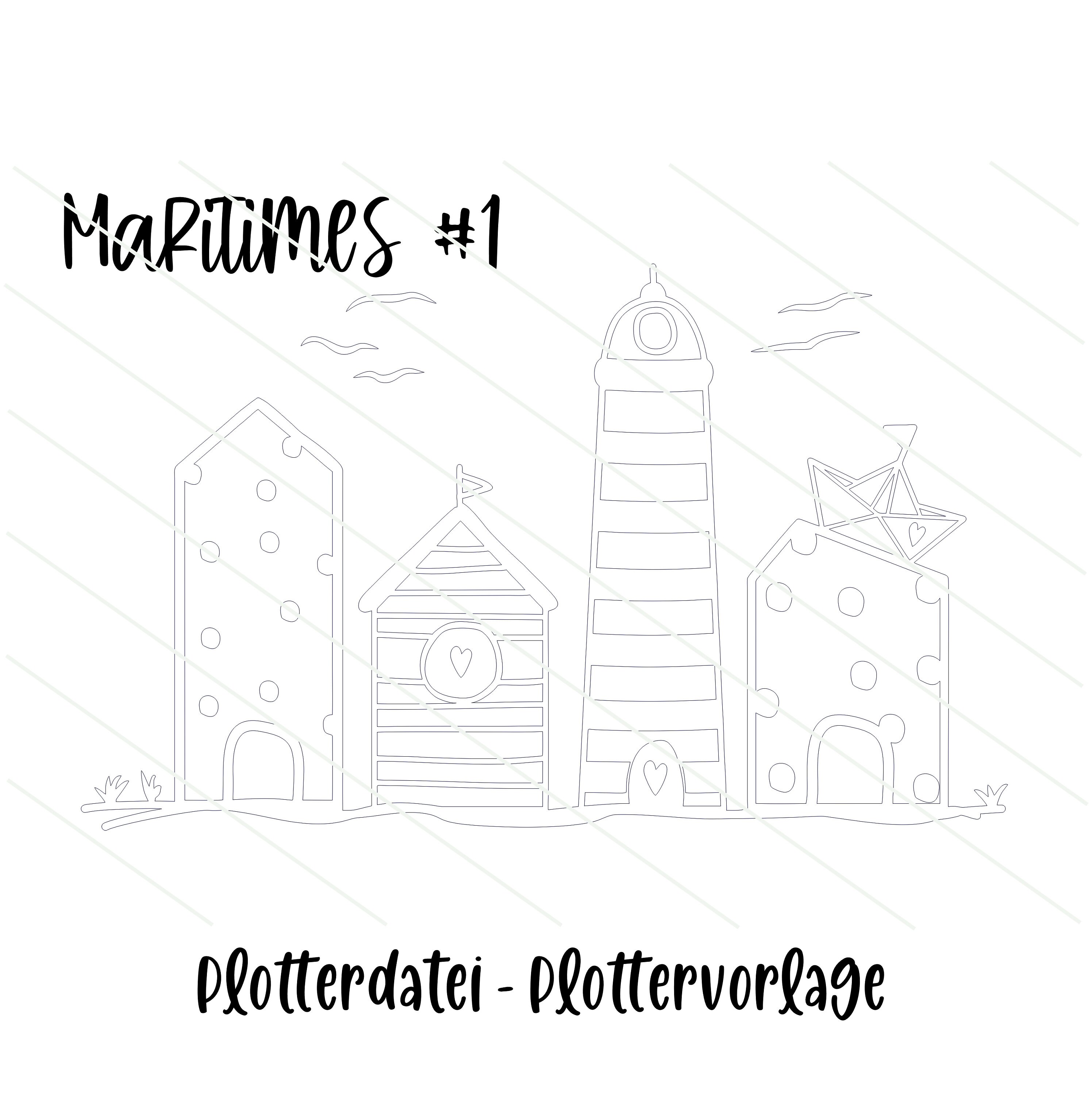 Maritimes #1 eine maritime & sommerliche Plotterdatei Plottervorlage png, svg, dxf - Etsy.de