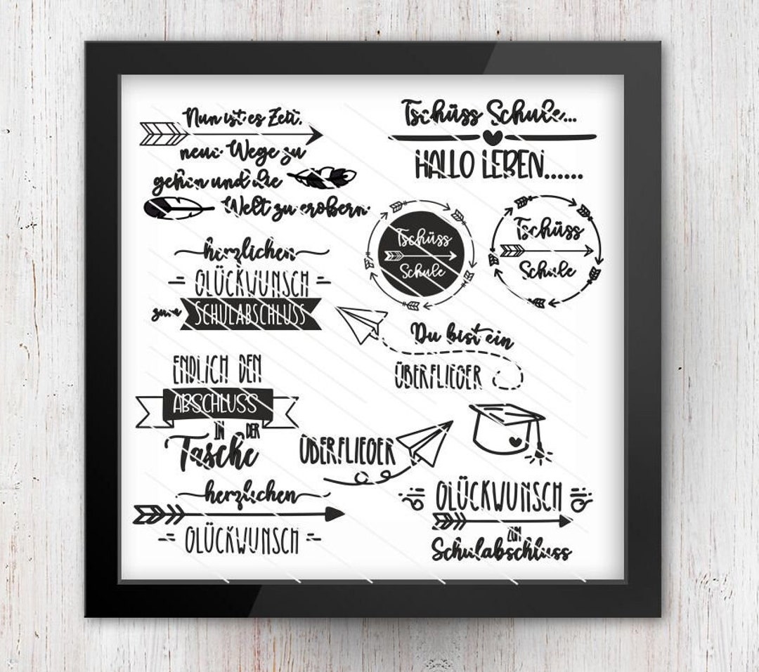 Bye School Plotter File Plotter Template Graduation Gift With Heart ...