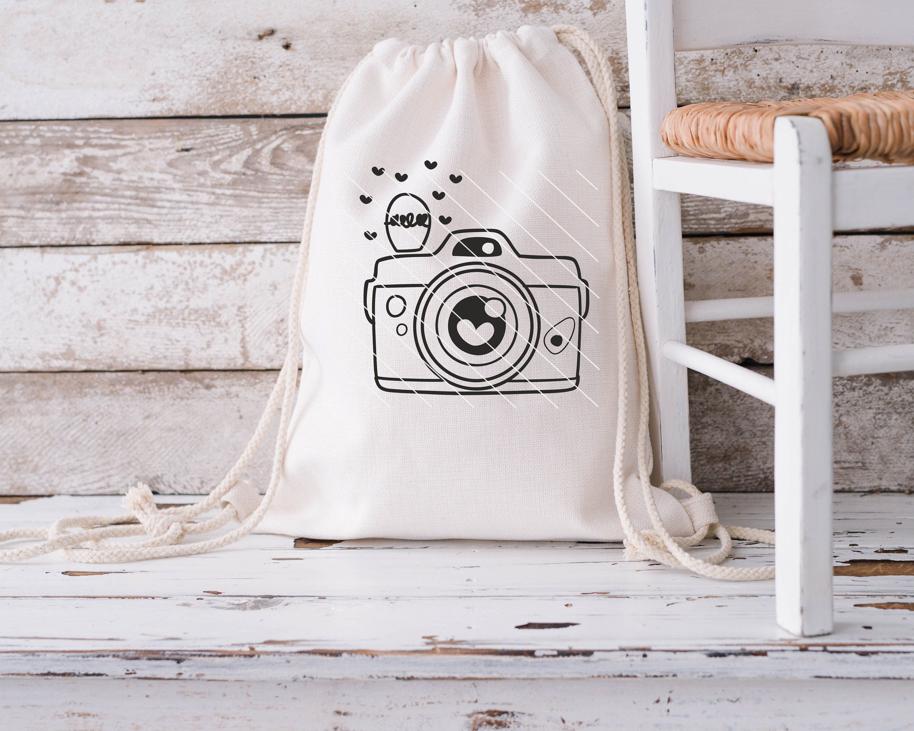 Hej Love Plotter File Plotter Template With Camera and Hearts Warmly ...