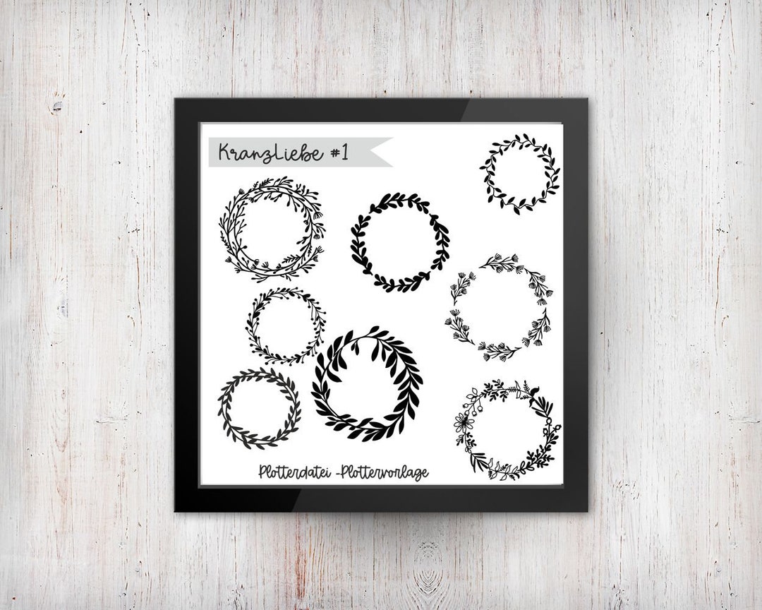 Wreathlove1 Plotter File Plotter Template Png Svg Dxf Spring Gift ...
