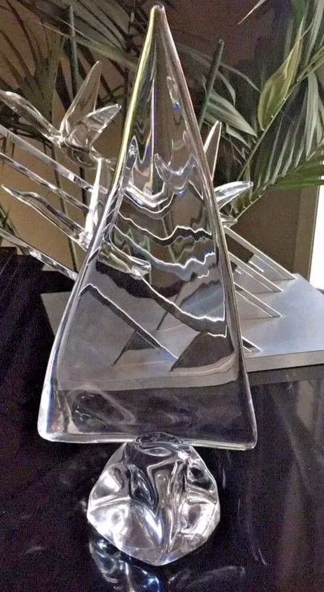 Vintage Daum France Large Crystal Sailboat Sculpture, 16.5 High - Etsy ...