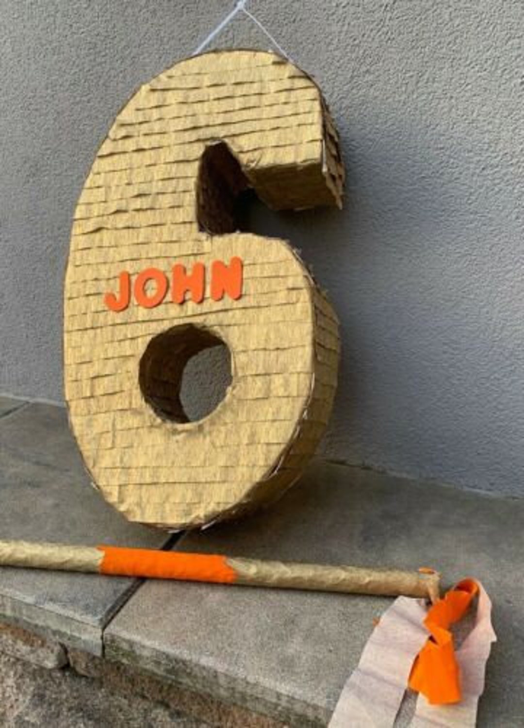 Pinata Number 6 Punch Pinata Birthday Children's Birthday 6th Birthday ...