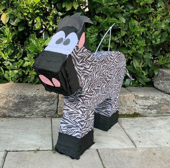 Pinata Zebra XXL Geschenk Geburtstag Geldgeschenk Schlagpinata | Etsy