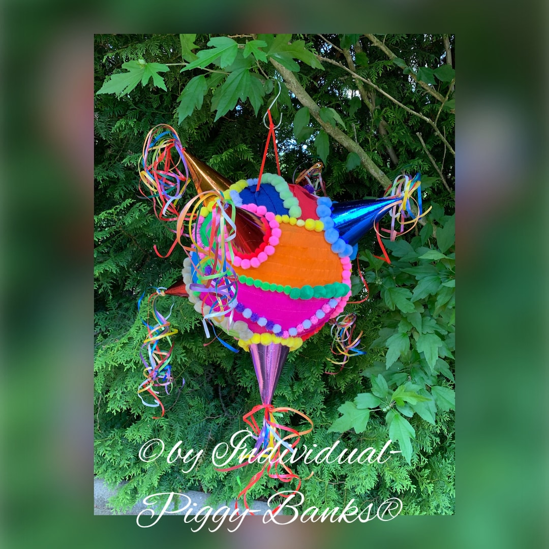 Classic Mexican Pinata Mexican Pinata Colorful With 7 Tips Party Fun - Etsy