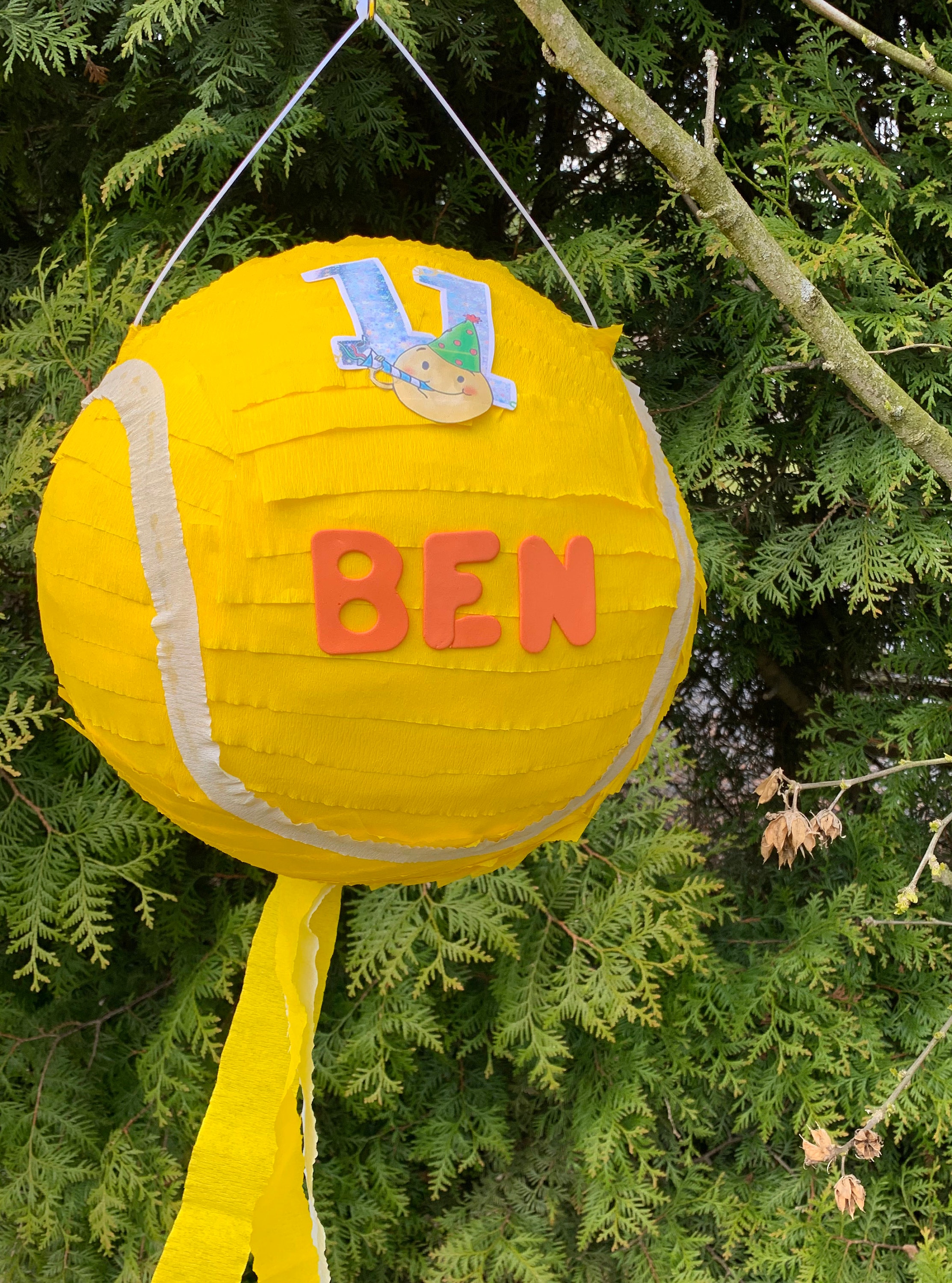 Pinata Tennis Ball XXL Pullpinata Birthday Pinata U: 85 Cm - Etsy UK