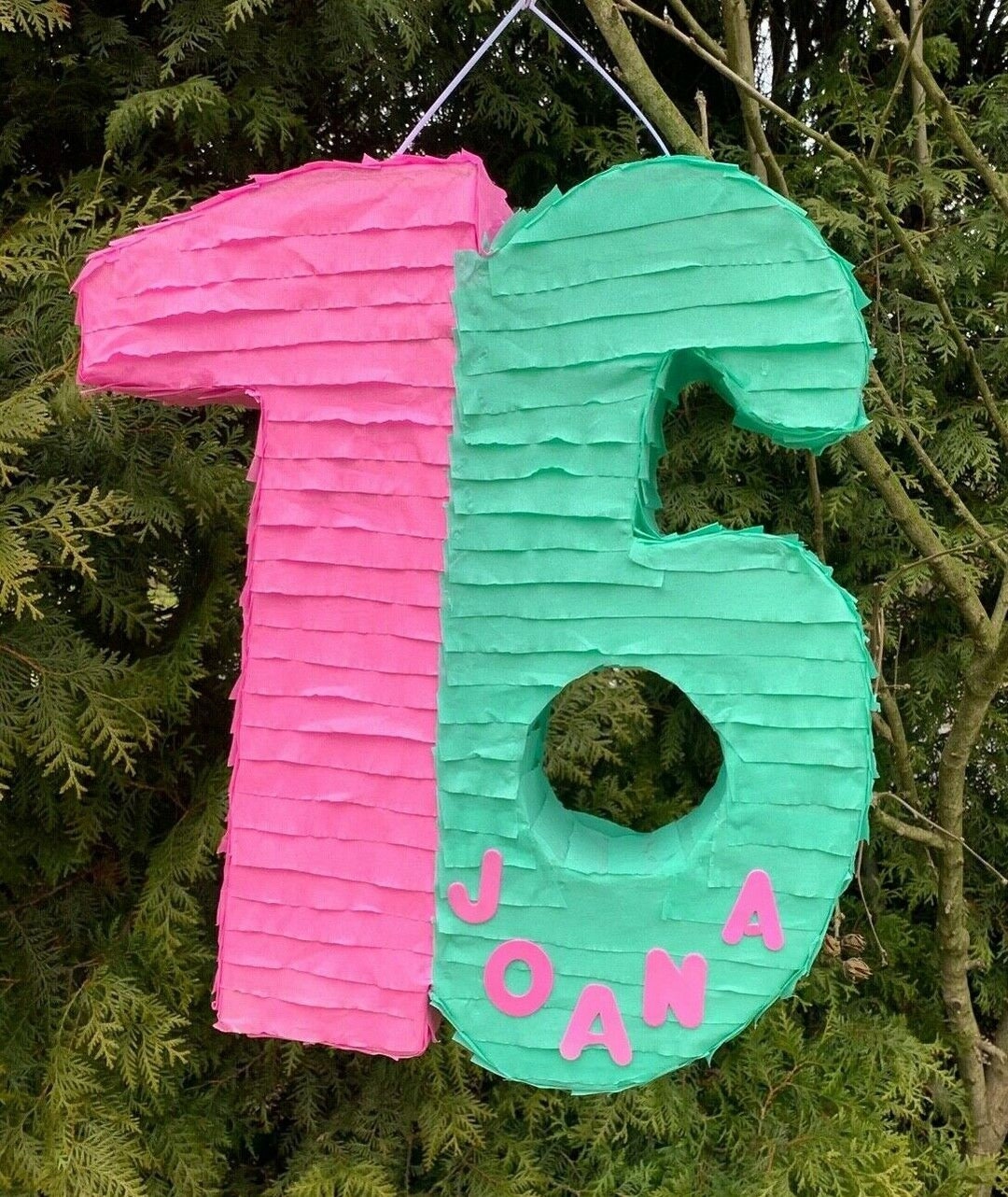 Piñata Number 16 Pastel Colors Money Gift Box Gift Birthday Filling Box ...