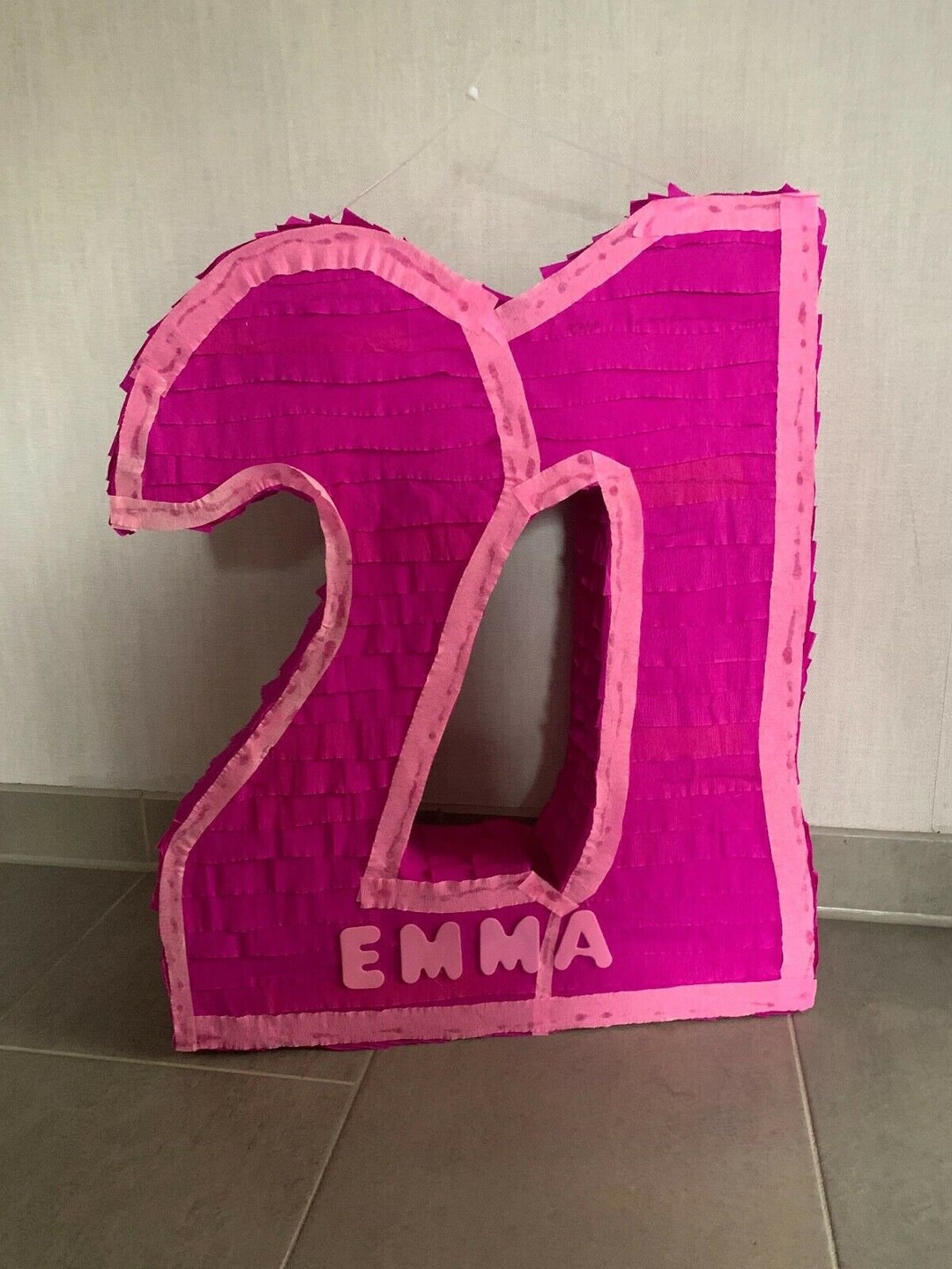 Pinata Number 21 Pink / Pink Gift Birthday Money Gift Gift - Etsy