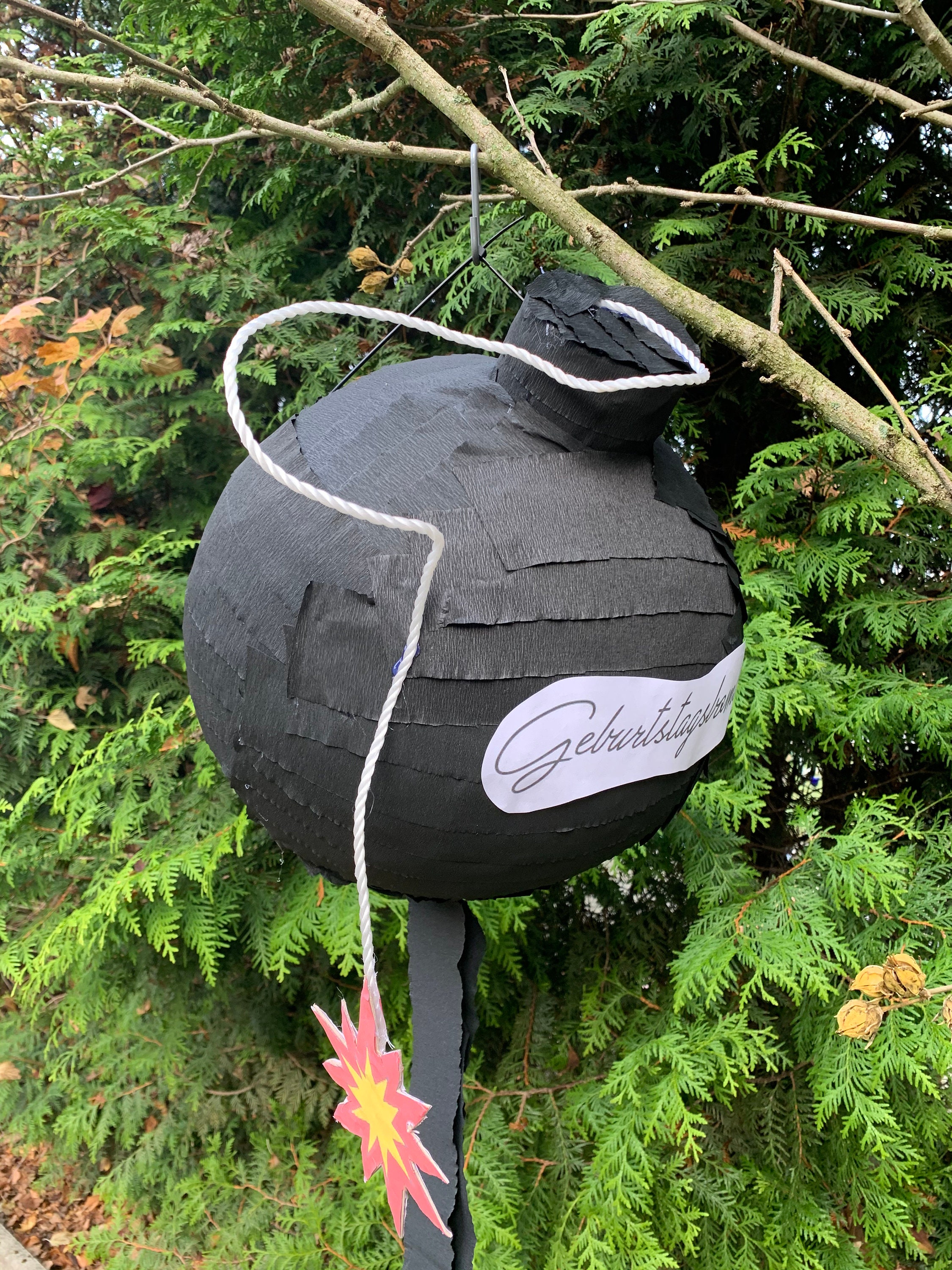 Pinata Bombe XXL Pullpinata Kindergeburtstag Schlagpinata | Etsy