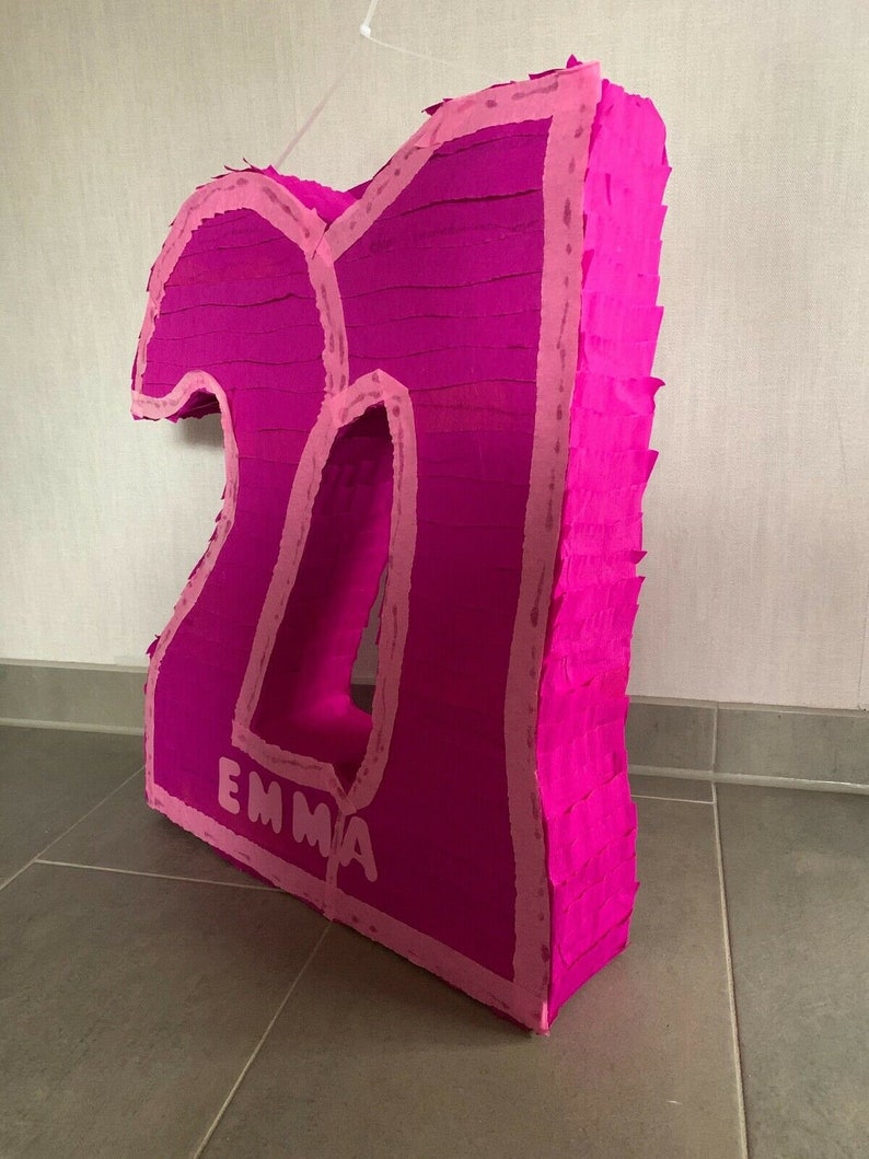 Pinata Number 21 Pink / Pink Gift Birthday Money Gift Gift Box | Etsy