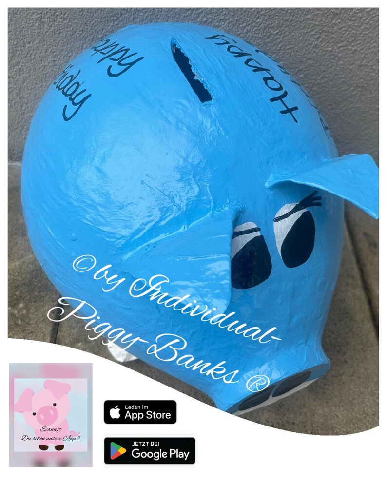 XXL Piggy Bank, Bobsled, Ski, Winter Pig, Birthday, Card Box, Envelope ...