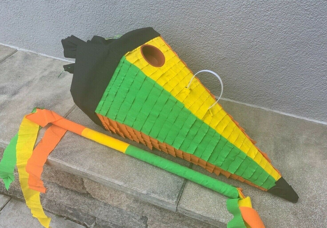 Piñata School Cone XXL Gift Enrollment Sugar Bag Orange Yellow - Etsy UK